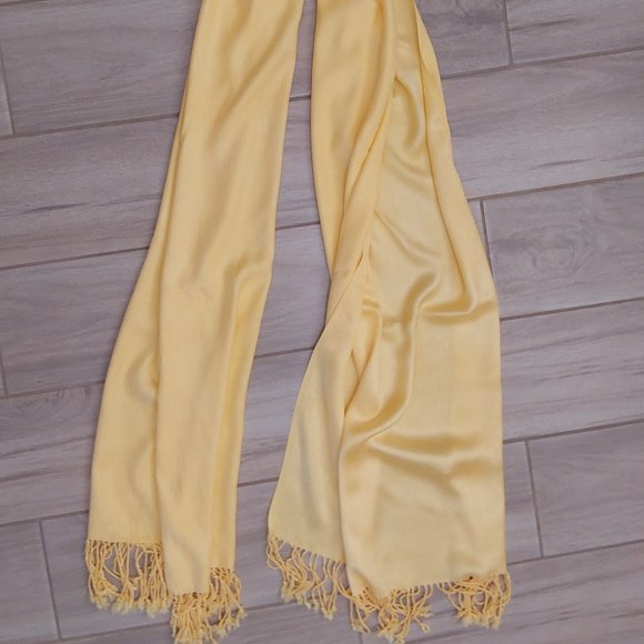 Charming Charlie | Accessories | Charming Charlie Yellow Fringed Woven ...